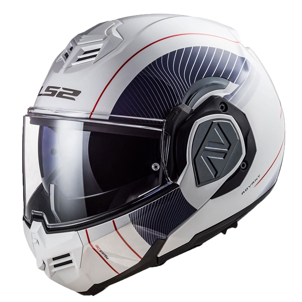 Ls2 Advant Cooper Çene Açılır Modüler Kask Beyaz Mavi