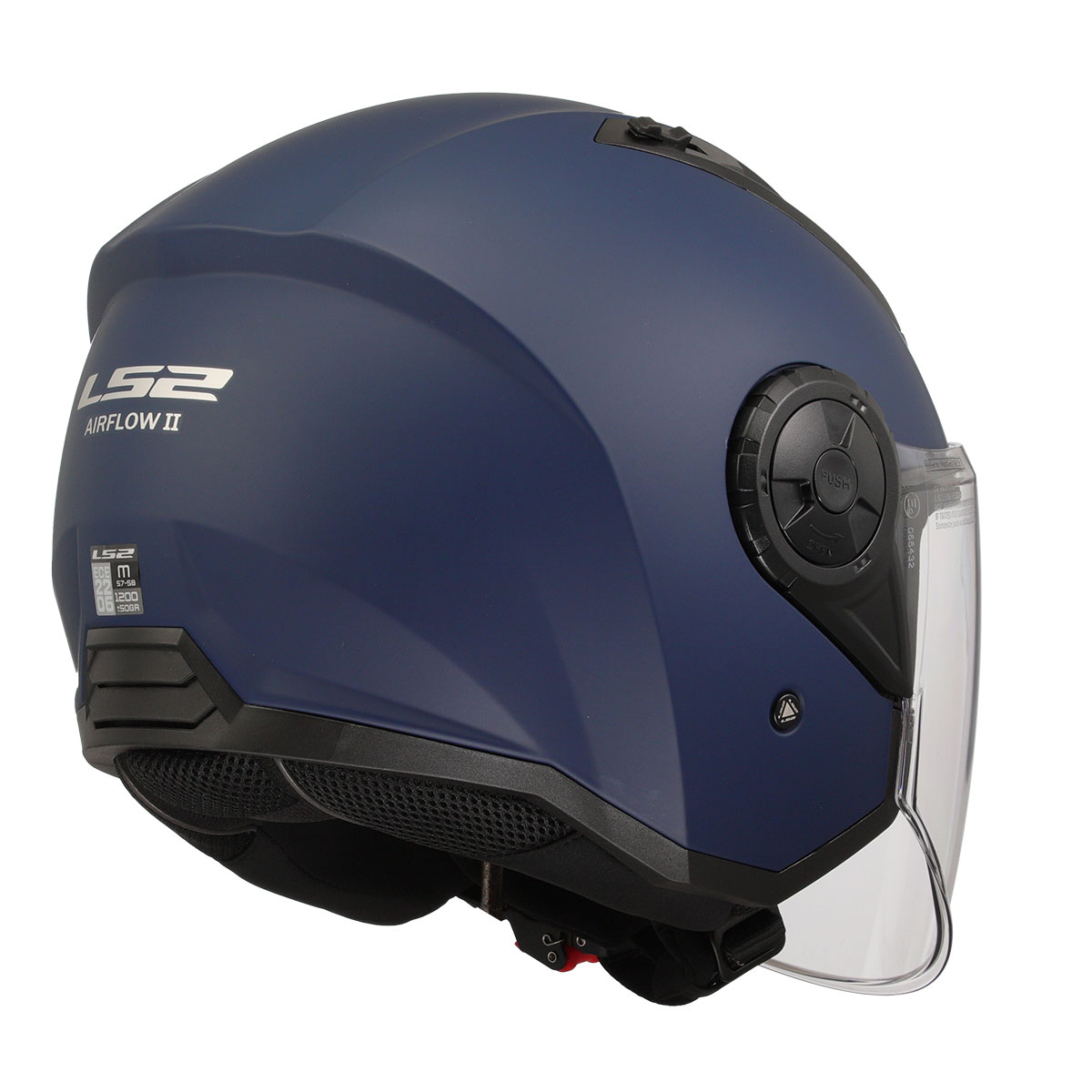 Ls2 Aırflow 2 Yarım Kask Mat Navy Mavi LARGE