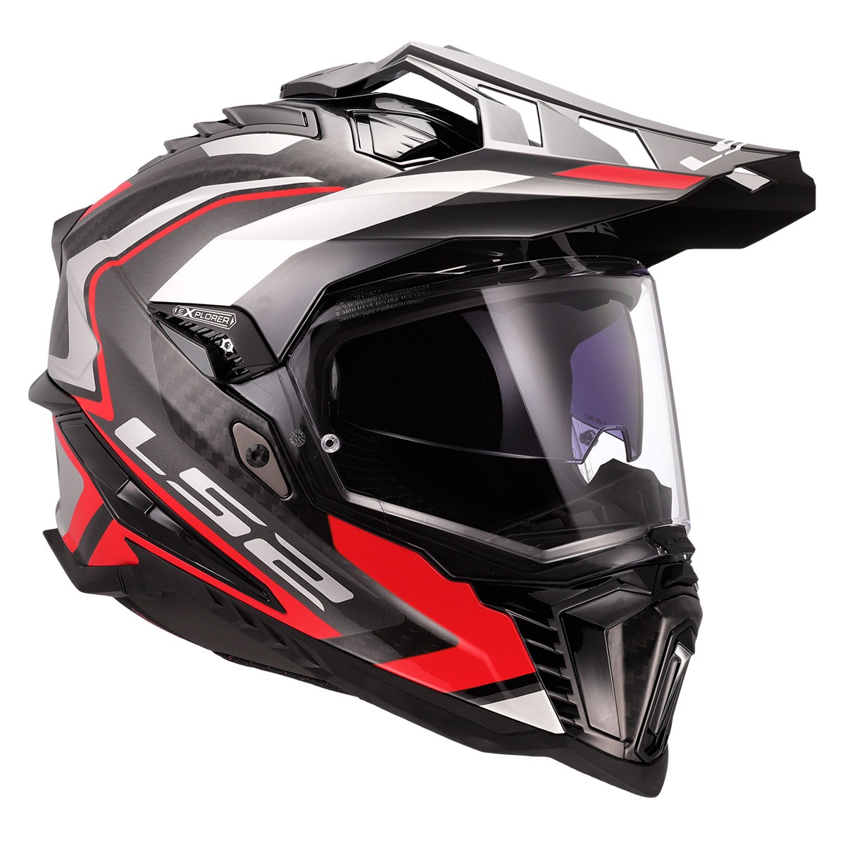 Ls2 Explorer C Karbon Frontıer 2 Kırmızı Kask