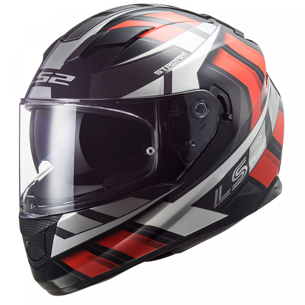 Ls2 Stream Evo Loop Kapalı Kask Siyah-kırmızı