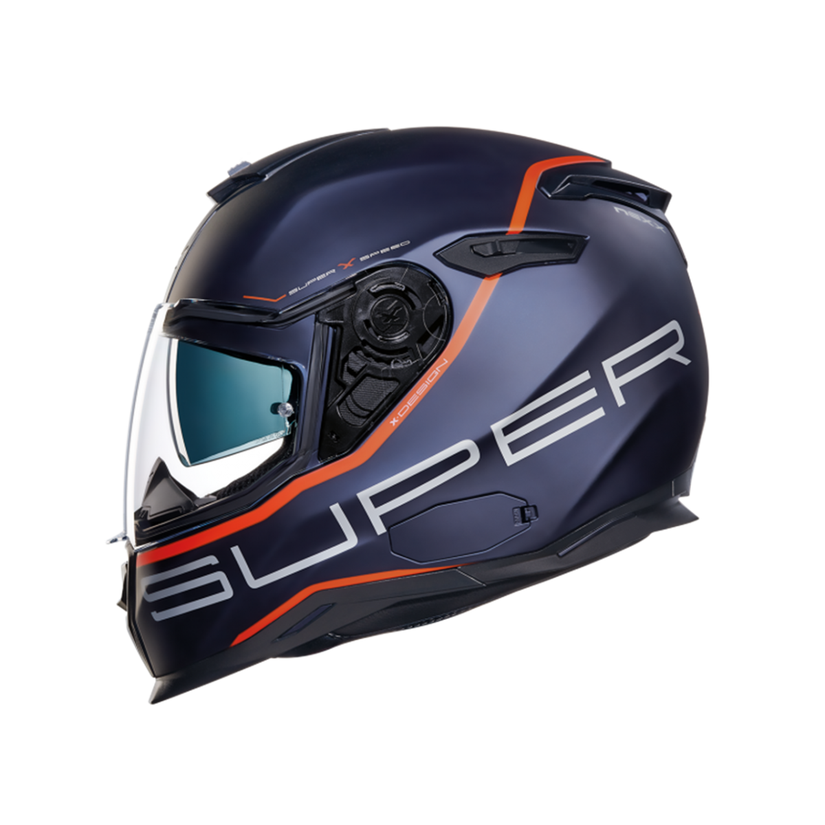 Nexx Sx.100 Superspeed Kapalı Kask Mavi-kırmızı LARGE